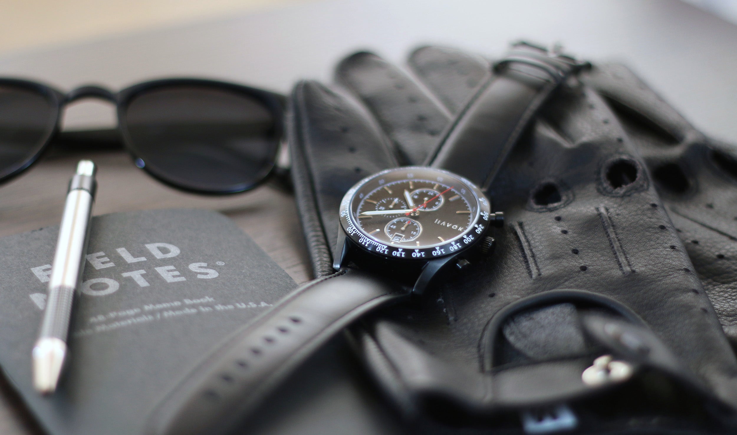 DIAMOND BLACK RACER CHRONOGRAPH - 42MM – Elliot Havok